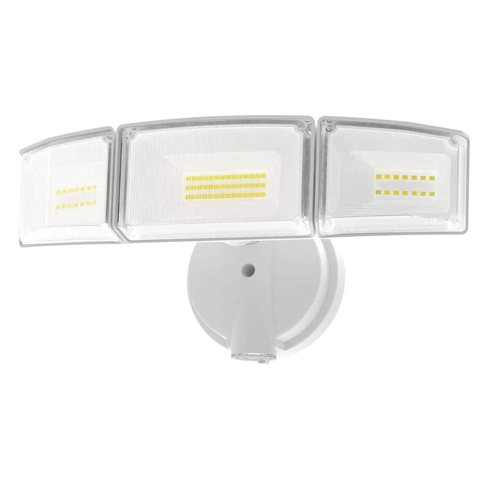 LUTEC 425-Watts equivalent 8000-lumens 320° White Motion Sensing ...