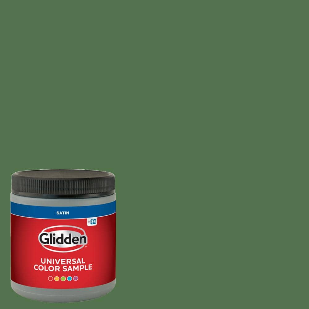 Glidden 8 oz. PPG1131-7 Clover Leaf Satin Interior Paint Sample PPG1131 ...