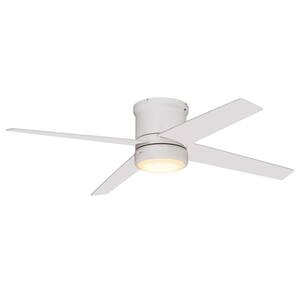 Hampton Bay Mena 54 in. White Color Changing LED Indoor/Outdoor Hugger ...