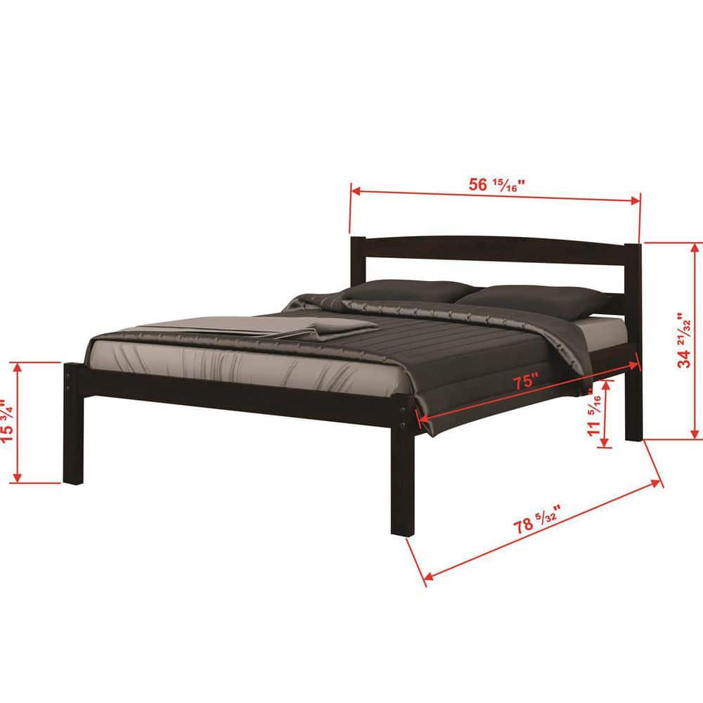 Donco Kids Brown Dark Cappuccino Full Econo Bed with Trundle 575-FCP ...
