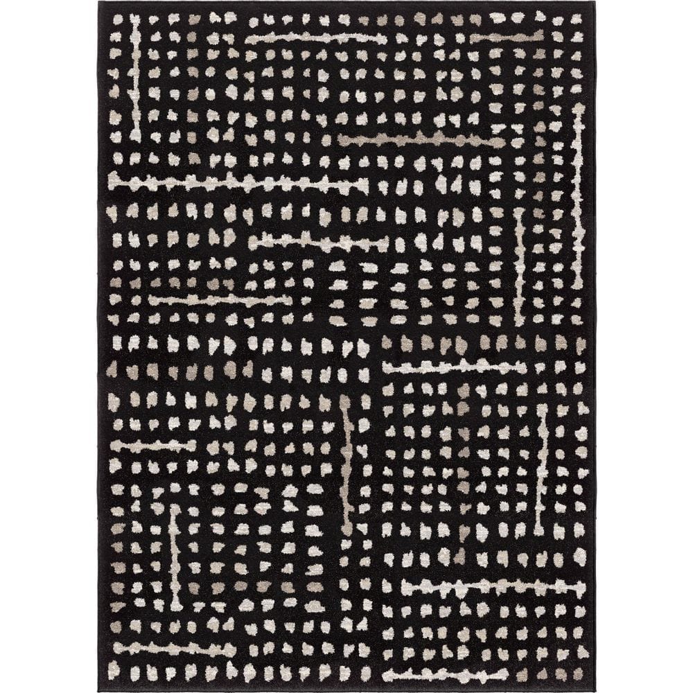 Orian Rugs Adagio Pearlie 5 ft. x 8 ft. Black Area Rug ARA/PEAL/81BA ...