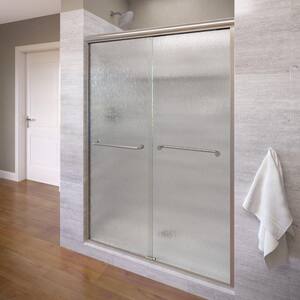 Basco Infinity 58-1/2 in. x 70 in. Semi-Frameless Sliding Shower Door ...