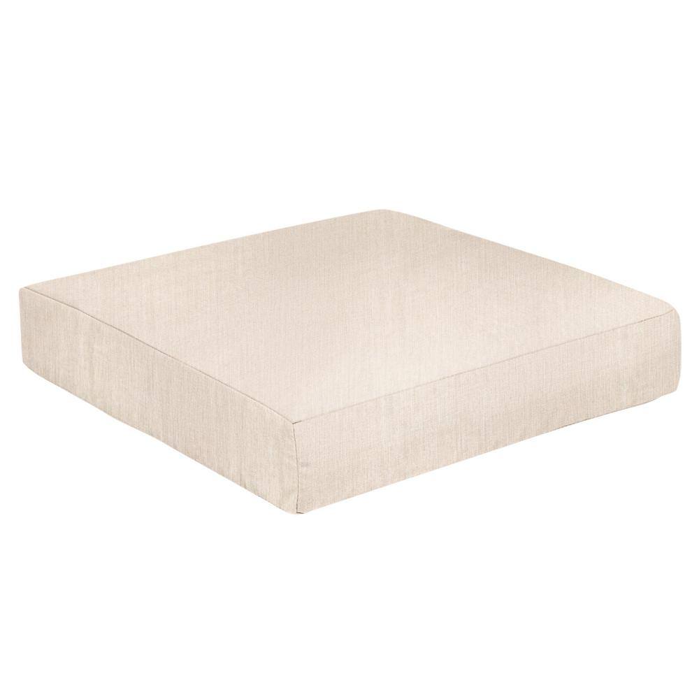 SORRA HOME Sunbrella Cast Pumice Rectangle Outdoor Seat Cushion ...