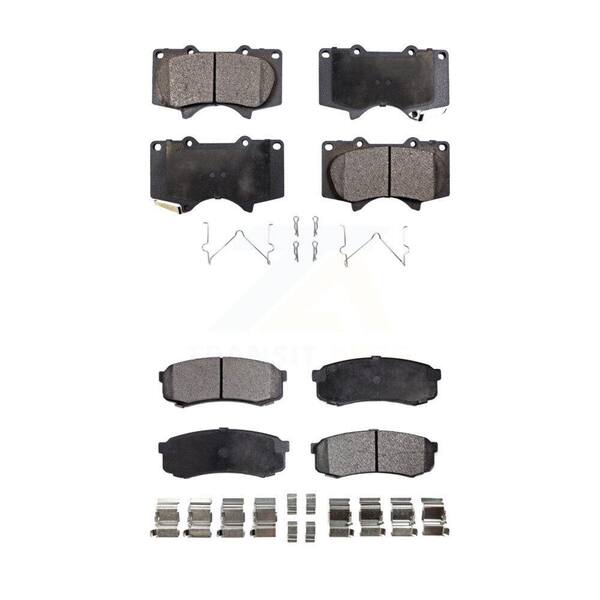 TEC Front Rear Ceramic Brake Pads Kit For Toyota 4Runner Lexus Sequoia ...