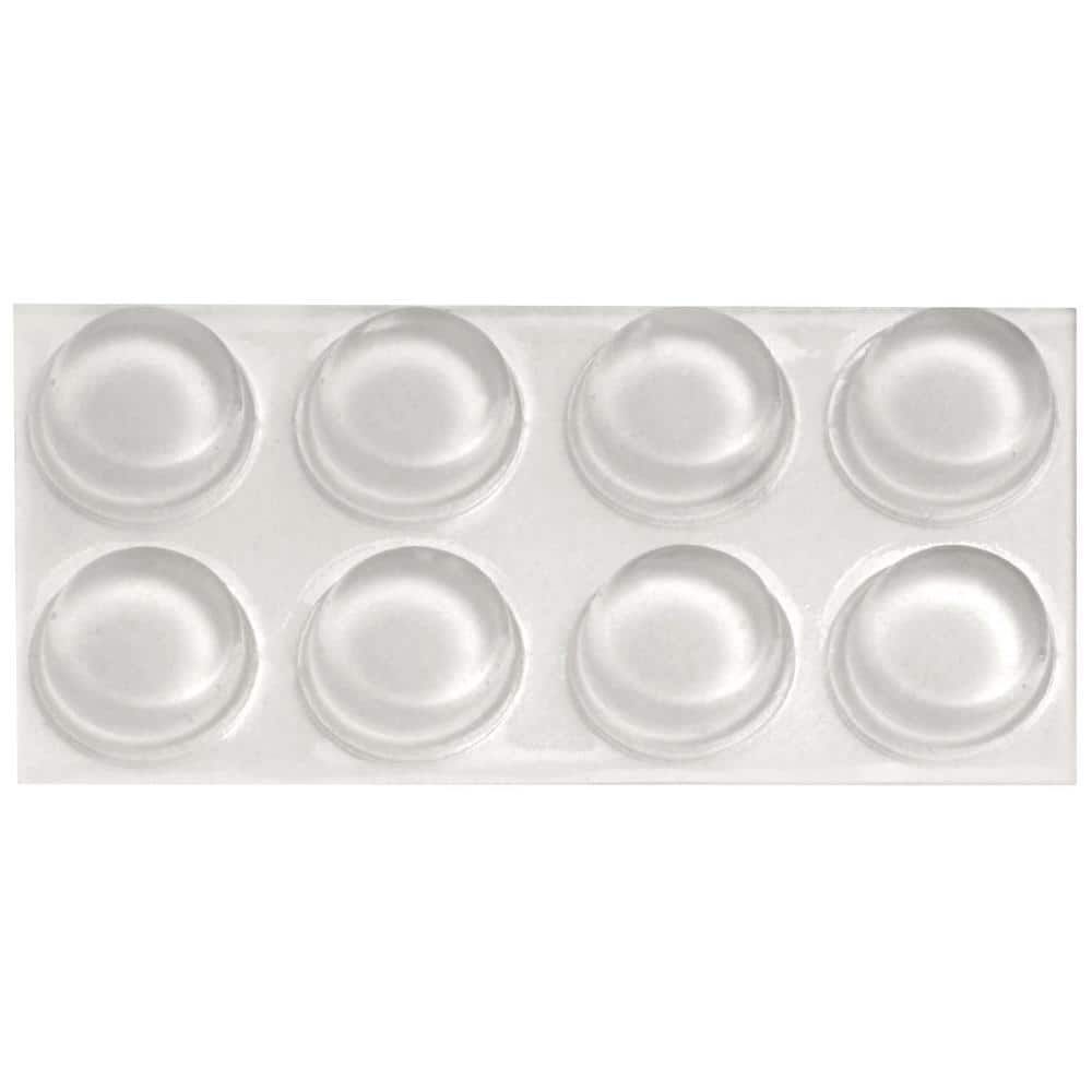 OOK 1/2 in. Clear Plastic Self-Adhesive Bumpers (8-Pack) 534220 - The ...