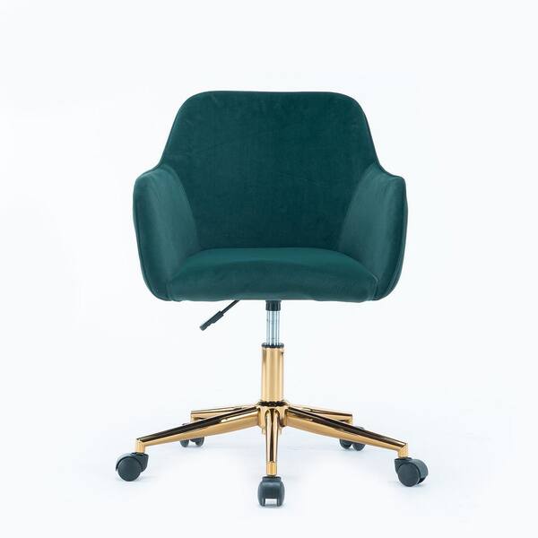 URTR Home Office Green Velvet Task Chair Office Chair 360° Swivel Chair ...
