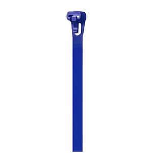 11 in. Reusable Releasable UL 21 Rated Cable Zip Ties (20-Pack) (Blue ...