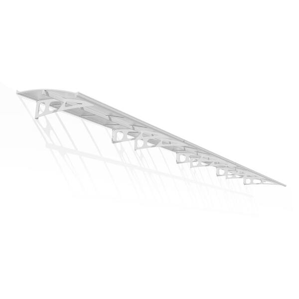 CANOPIA by PALRAM Bordeaux 5 ft. x 29 ft. White/Diffused Door and ...