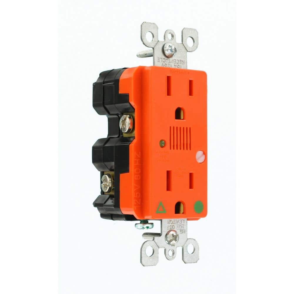 Leviton Decora Plus 15 Amp 125 V Hospital Grade Isolated Ground Duplex ...