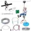 VEVOR Zipline Kit for Kids and Adult 160 ft. Zip Line Kits Up to 500 ...