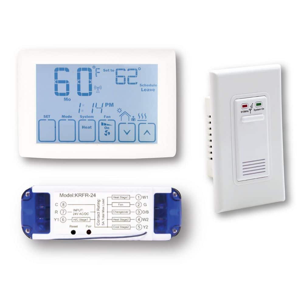 King Electric RF Thermostat Kit w/ Programmable Battery Powered ...