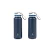 Manna Ranger Pro 40 oz. Navy Stainless Steel Vacuum Bottle (2-Pack ...