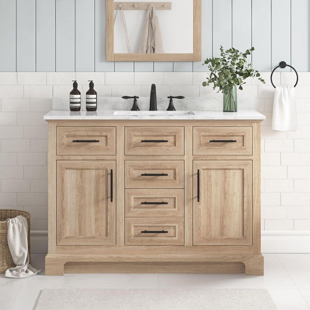 Home Decorators Collection Doveton 48 in. Single Sink Freestanding ...