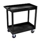 H Wilson Heavy Duty EC Series 18 W x 35 in. 2-Tub Shelf Utility Cart ...