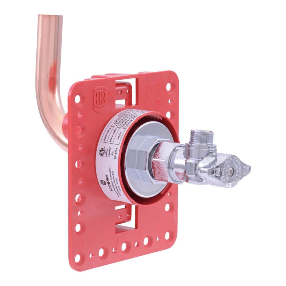 HOLDRITE 1/2 in. Copper x 3/8 in. Compression Fire-Rated Fixture Outlet ...