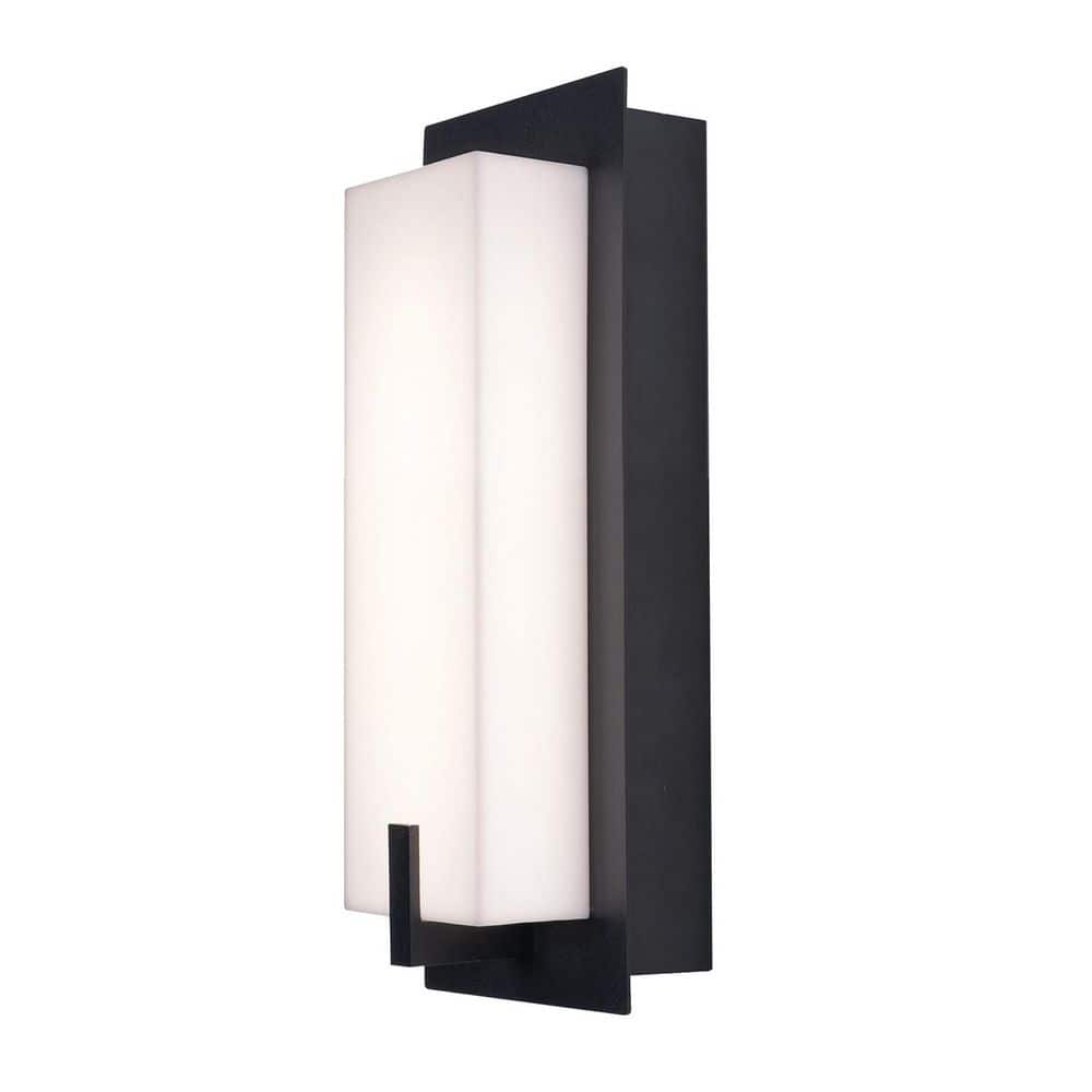 AFX Sinclair Transitional 1-Light Black Dimmable Wall Sconce with ...