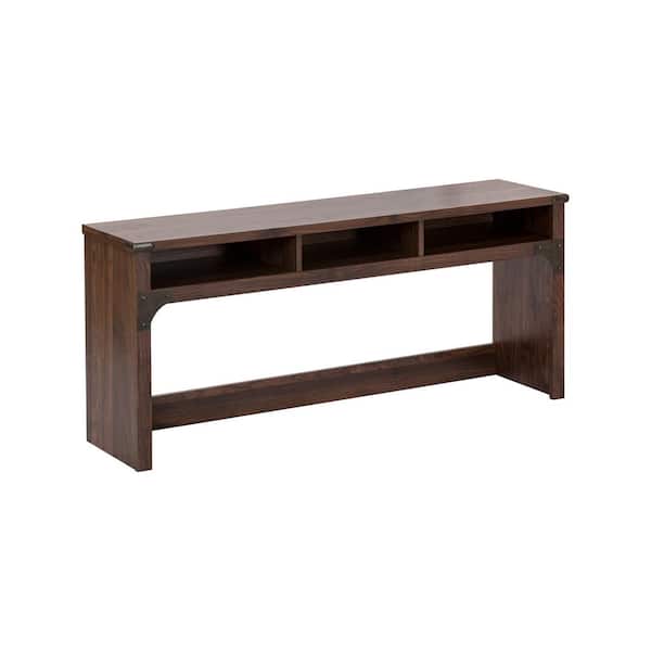 Logan 53 in. Wide Walnut Wood Finish Desk Hutch-LG2005HHWN - The Home Depot