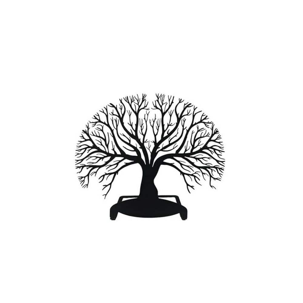Black 11 in. x 13 in. Metal Tree of Life Table Top Decor HDF5HN9LH7 ...