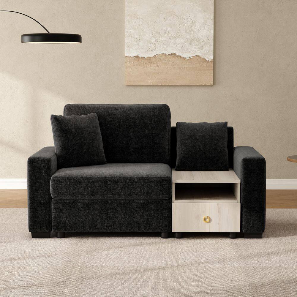 CHRISTOPHER KNIGHT HOME Cevano 63.2 in. Square Arm Chenille Upholstered ...