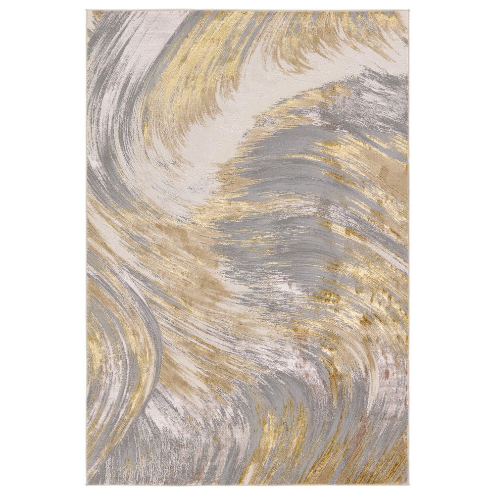 Jaipur Living Delmer Brown 5 ft. x 7 ft. 6 in. Abstract Area Rug ...