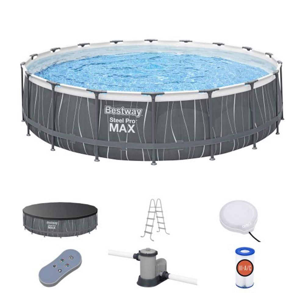 Have a question about Bestway Steel Pro MAX 18 ft. x 48 in. Round Above ...