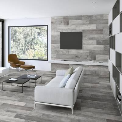 Gray - Porcelain Tile - Tile - The Home Depot