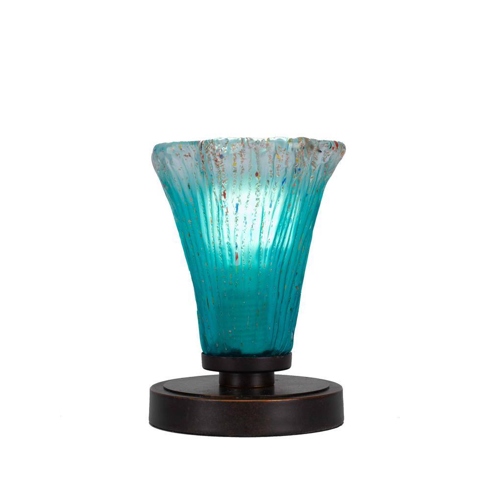 Lighting Theory Olympia 8 in. Dark Granite Rechargeable Integrated LED ...