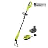 RYOBI ONE+ 18V Cordless Battery Garden Hoe with 2.0 Ah Battery and ...