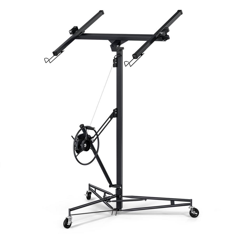 maocao hoom 11 ft. Lift Drywall Panel Hoist Jack for Ceiling - Black 1/ ...