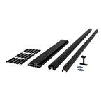 NewTechWood Allure 72 in. x 36 in. Black Aluminum Preassembled Railing ...