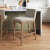 Nathan James Gracie 24 in. Modern Counter Height Bar Stool with Back ...