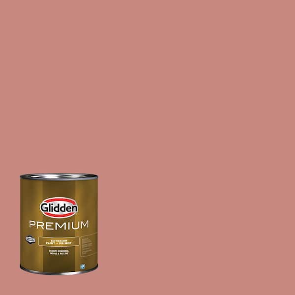 Glidden Premium 1-qt. Sunstone PPG1058-5 Satin Exterior Latex Paint ...