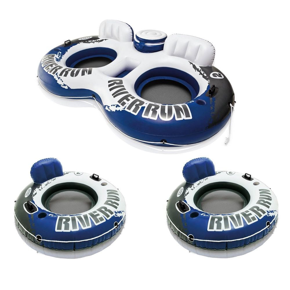 Intex nflatable Double Rider Tube & Single Water Floats 2 River Run ...