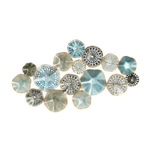 Metal Multi Colored Indoor Outdoor Sun and Moon Wall Decor TG336DE ...