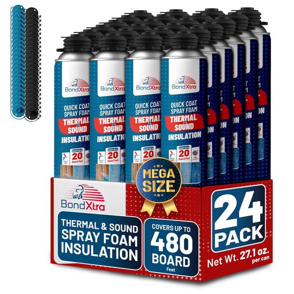 BondXtra BX930 Insulation Spray Foam Sealant 32.8 oz. Self-Expanding ...