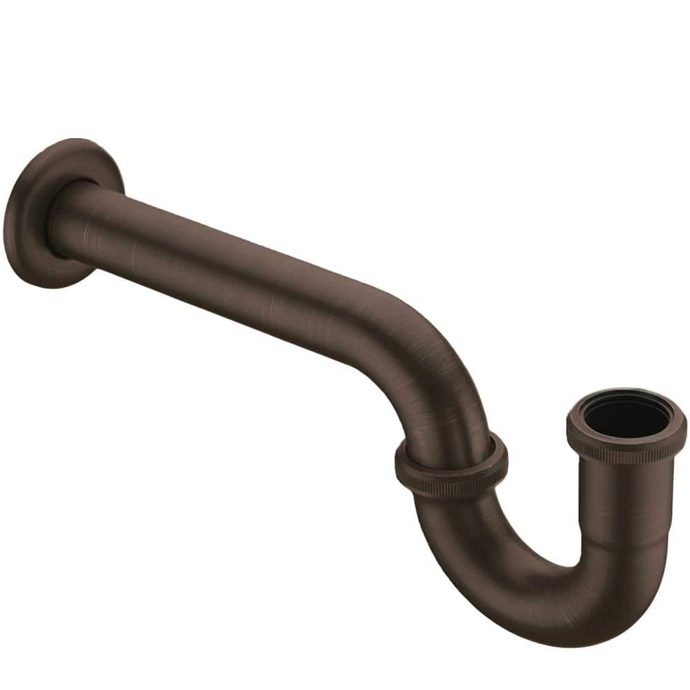 Novatto Decorative 1.25 in. Solid Brass U-Shape P- Trap in Oil Rubbed ...