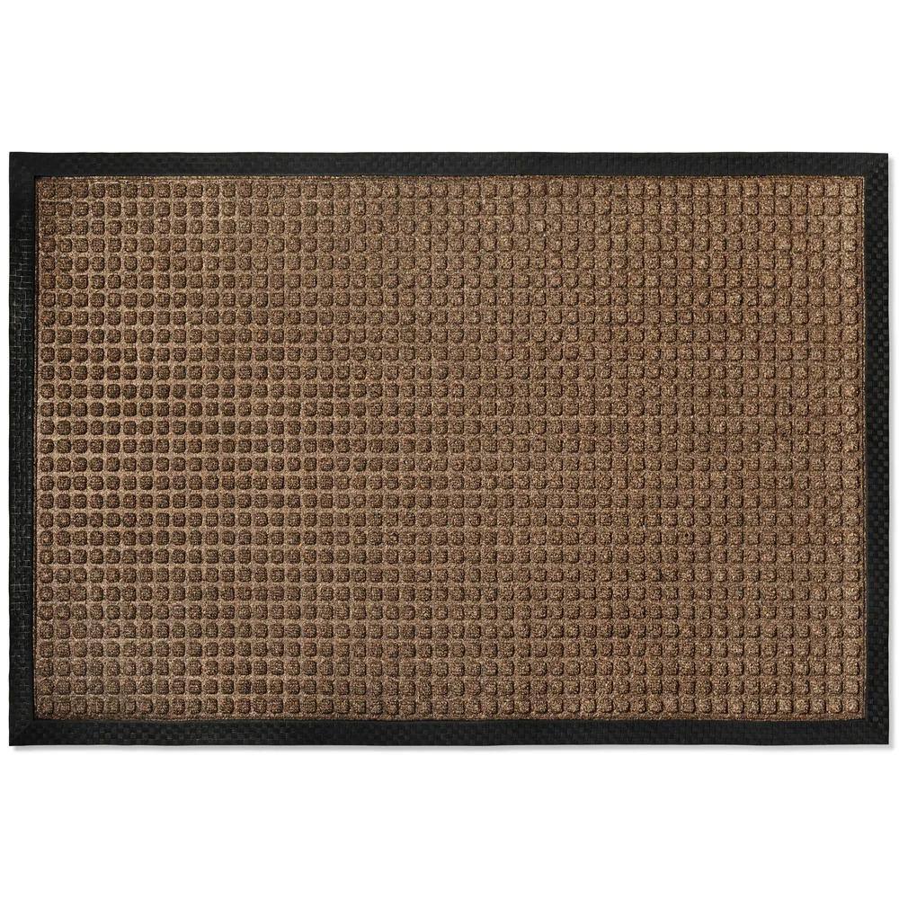 Envelor Indoor Outdoor Doormat Brown 36 in. x 60 in. Button Floor Mat ...