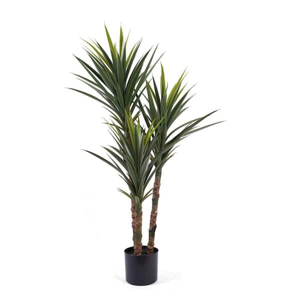 4 ft. Artificial Topiary Dark Green Sisal Tree SMF29003 - The Home Depot