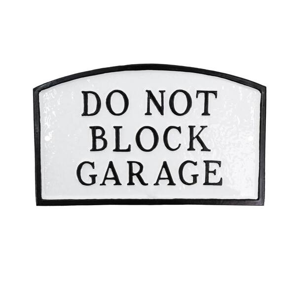 Montague Metal Products 13 in. x 21 in. Large Arch Do Not Block Garage ...