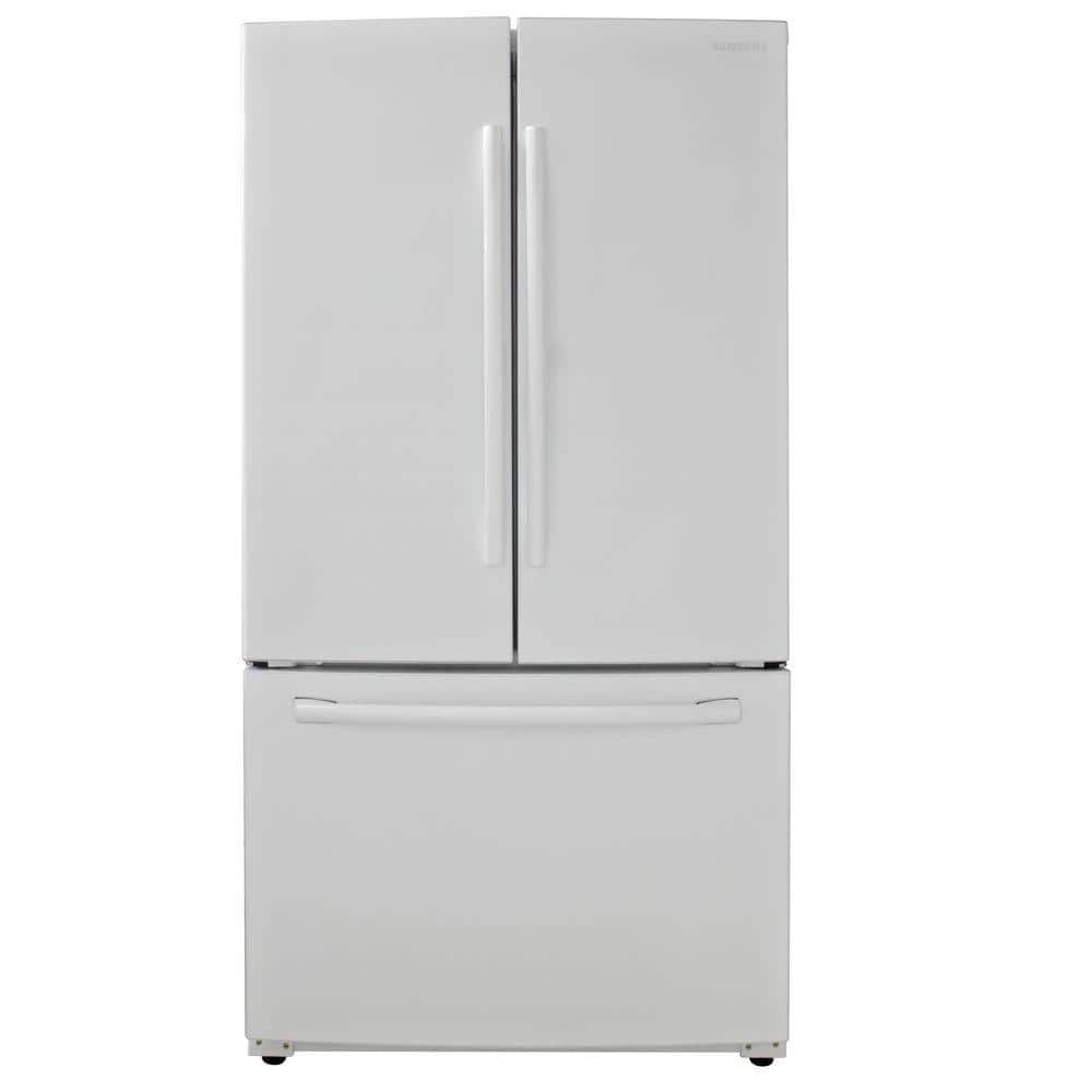 Samsung 25.5 cu. ft. French Door Refrigerator in White RF260BEAEWW ...