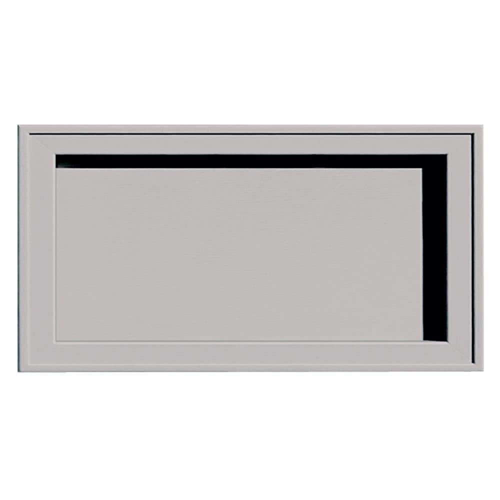 Builders Edge 7.5 in. x 14.25 in. #016-Gray Recessed Jumbo Mounting ...