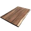 HARDWOOD REFLECTIONS 6 ft. L x 25 in. D Unfinished Saman Solid Wood ...