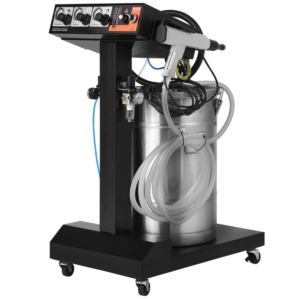 VEVOR Powder Coating System, 50-Watt 100KV Electrostatic Output Powder ...