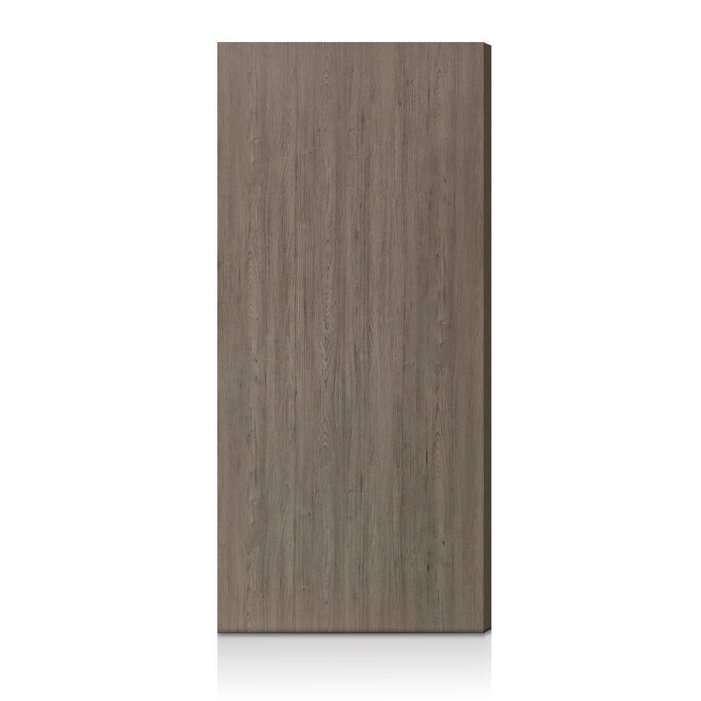 CALHOME 26 in. x 94 in. Gray Texture Flush Hollow Core Composite ...