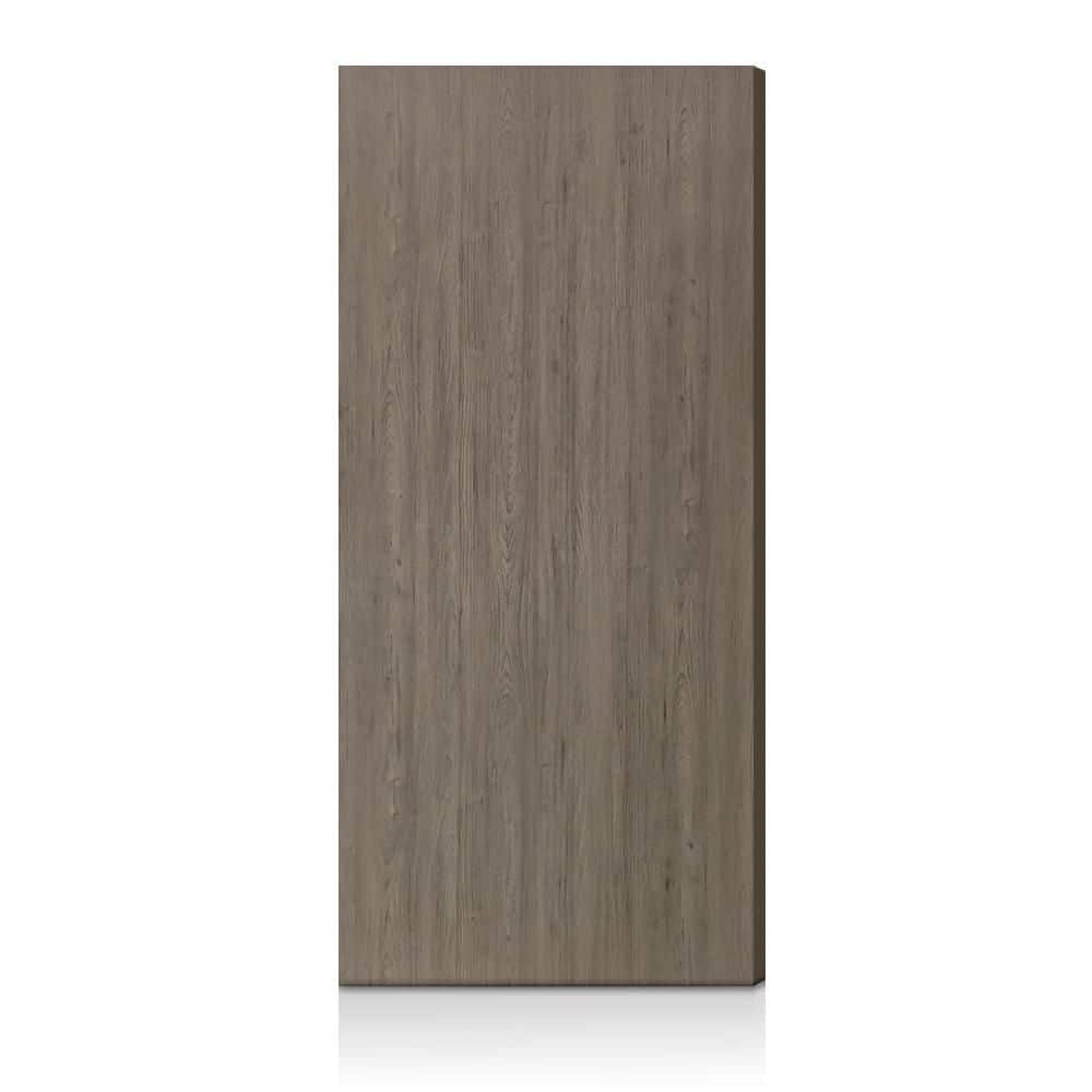 CALHOME 24 in. x 96 in. Gray Texture Flush Hollow Core Composite ...