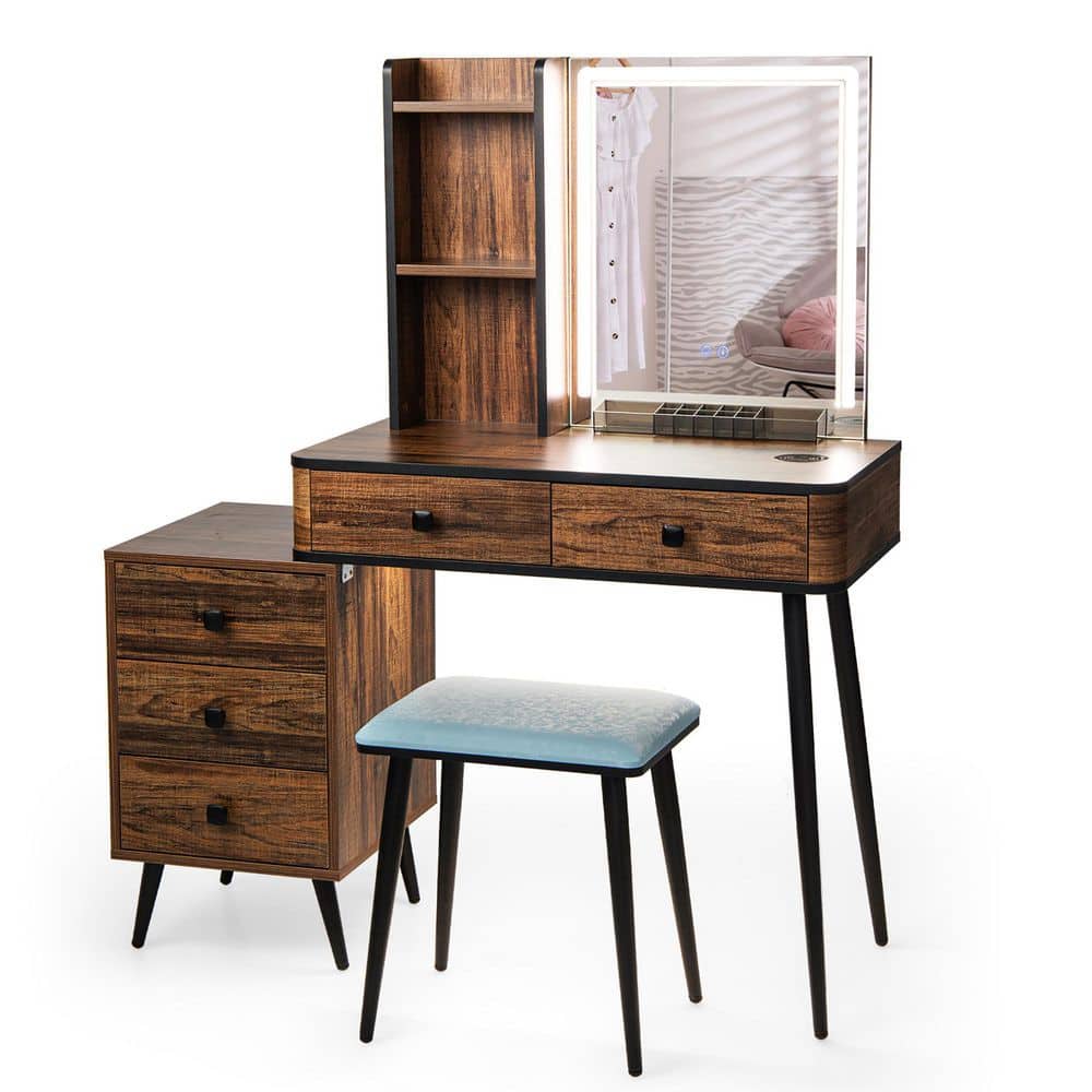 Have a question about Costway Vanity Makeup Table Set 3-Color Dimmable ... Have a question about Costway Vanity Makeup Table Set 3-Color Dimmable ...