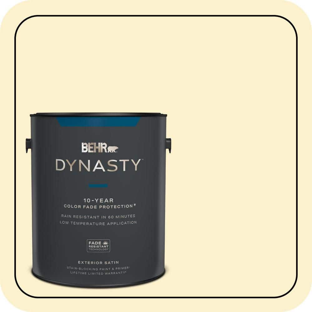 BEHR DYNASTY 1 gal. #370A-1 Moon Mist Satin Enamel Exterior Stain ...