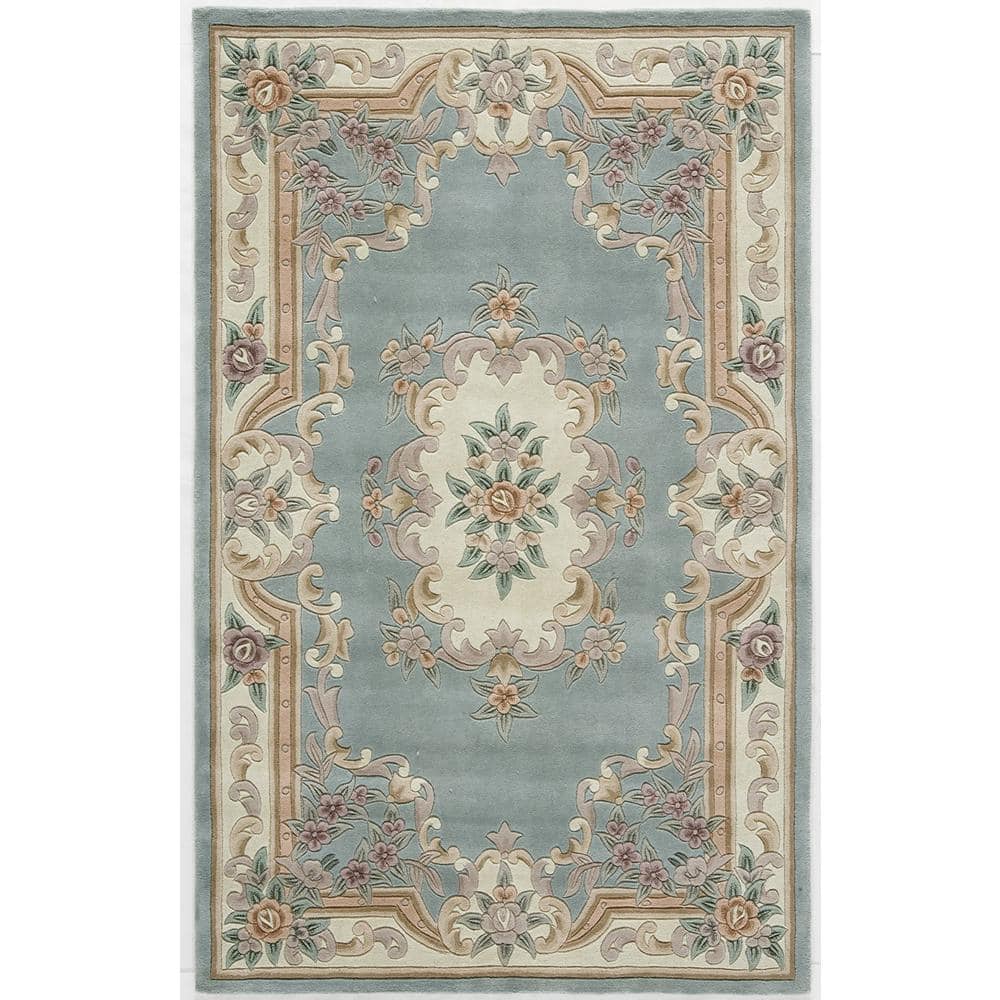 Rugs America Light Green 2 ft. x 4 ft. Indoor Area Rug RA21531 - The ...