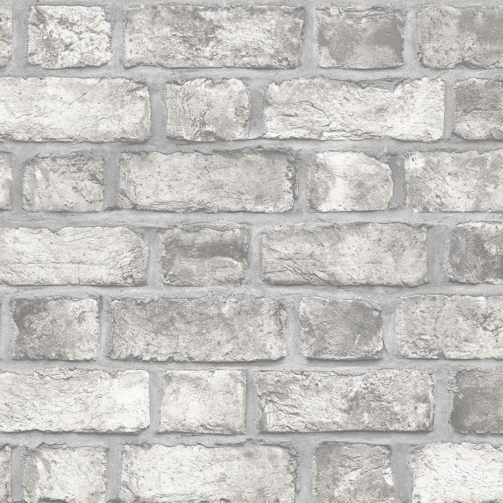 Norwall Farmhouse Brick Vinyl Roll Wallpaper (Covers 55 sq. ft ...