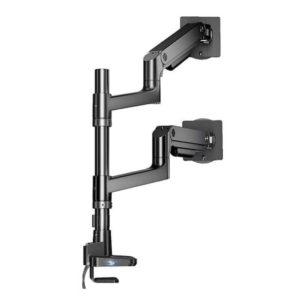 Vrbgify Dual Monitor Arm Gas Spring Adjustable Heavy Duty Vertical ...